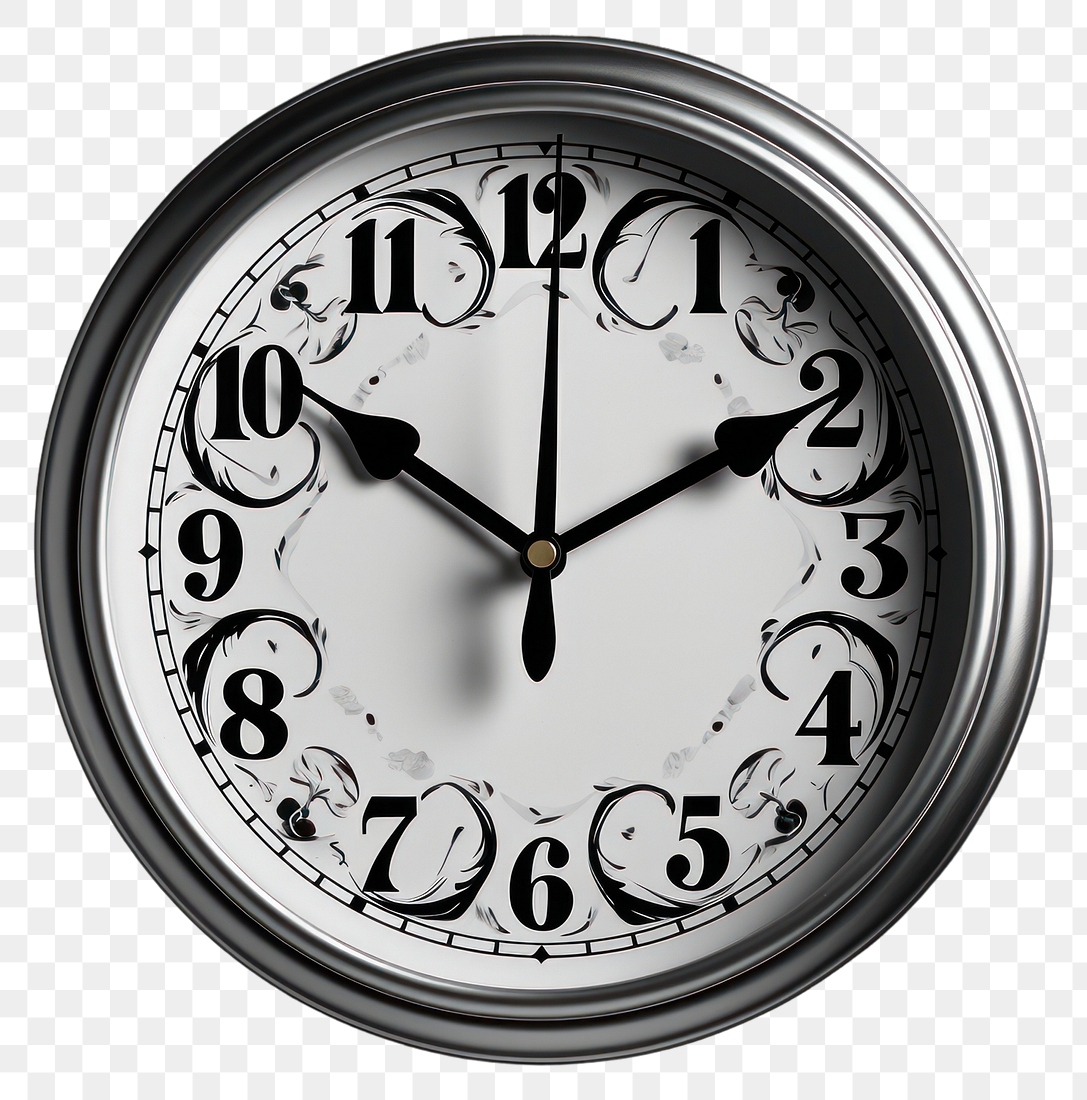PNG Clock black white monochrome. | Premium PNG - rawpixel