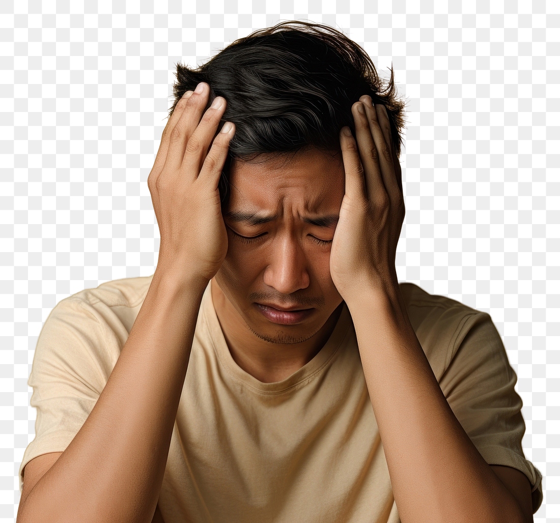 PNG Asian man distressed worried | Premium PNG - rawpixel