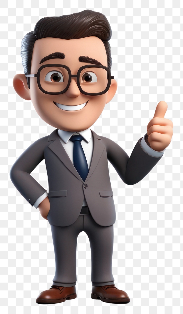 PNG Cartoon man finger suit | Premium PNG - rawpixel