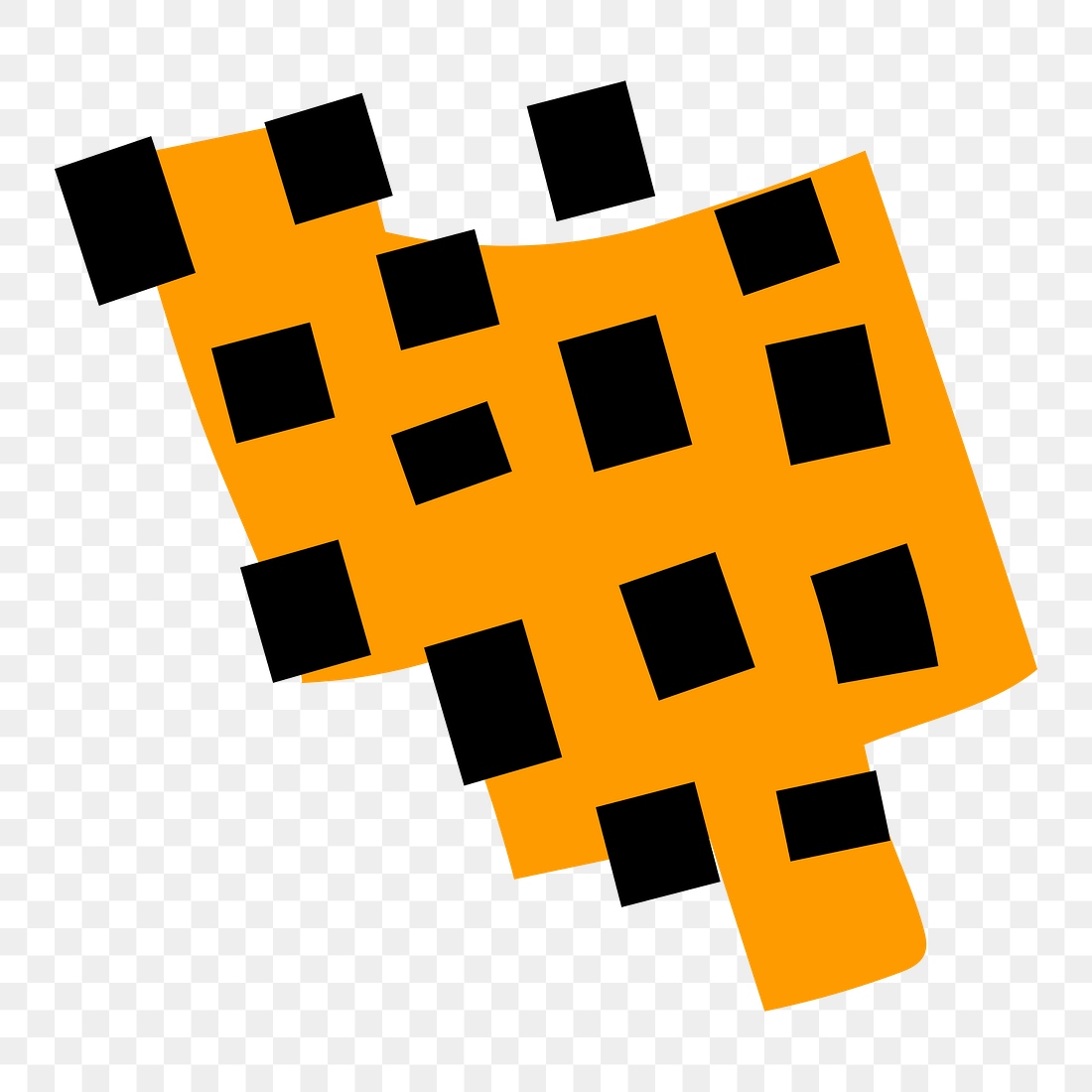 Abstract orange shape png, transparent | Premium PNG - rawpixel