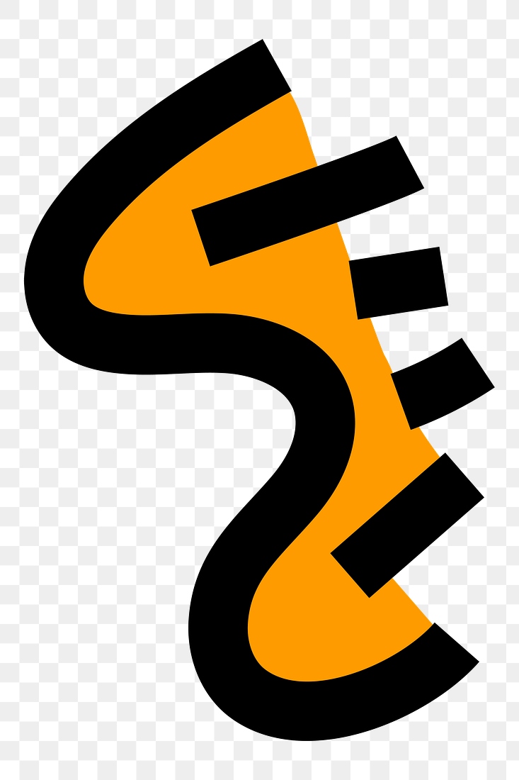 Abstract orange shape png, transparent | Premium PNG - rawpixel