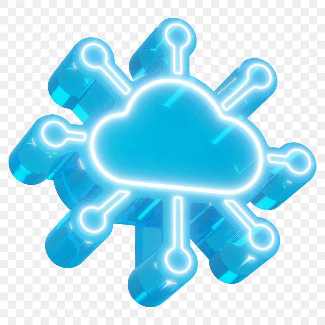 Cloud network png smart technology, | Premium PNG - rawpixel
