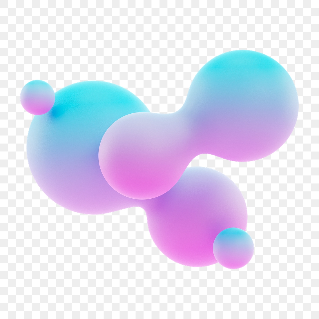 PNG 3D gradient pink liquid | Premium PNG - rawpixel