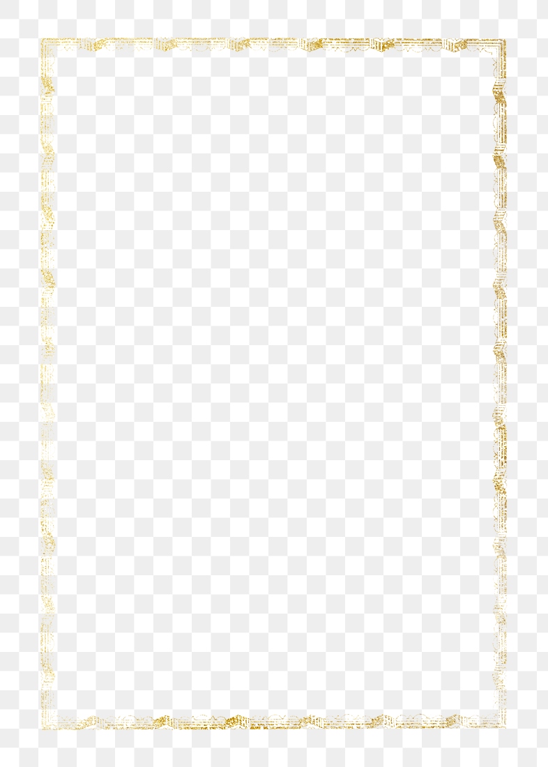 Gold rectangle frame png, transparent | Premium PNG - rawpixel
