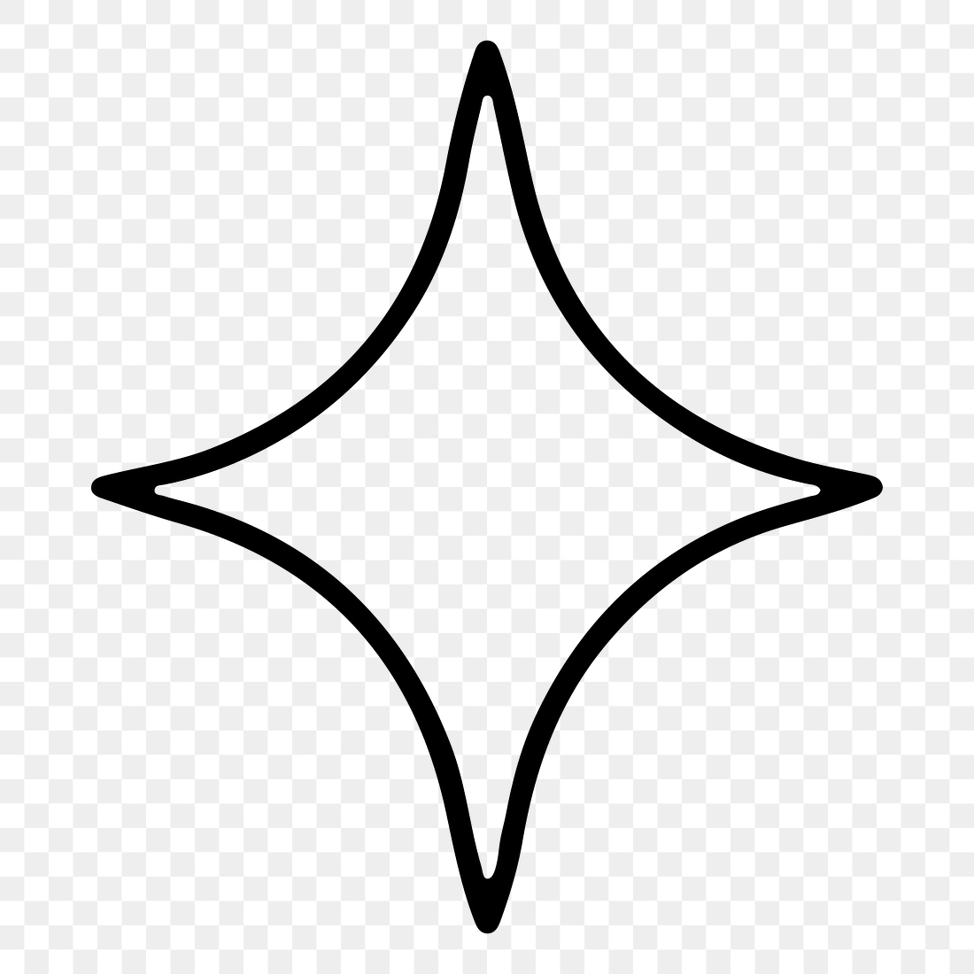 Sparkle shape png, transparent background | Premium PNG - rawpixel