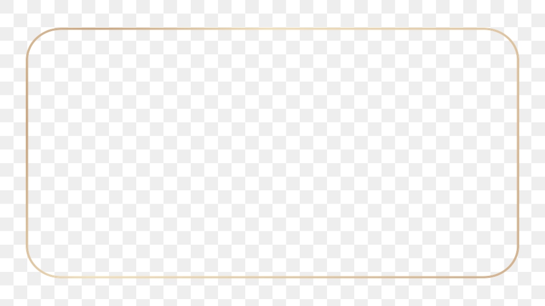Png gold rectangle border frame, | Premium PNG - rawpixel