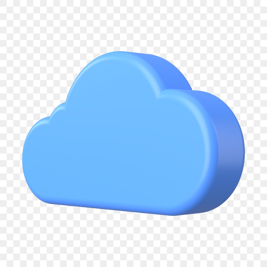 3D png cloud computing clipart, | Premium PNG Sticker - rawpixel