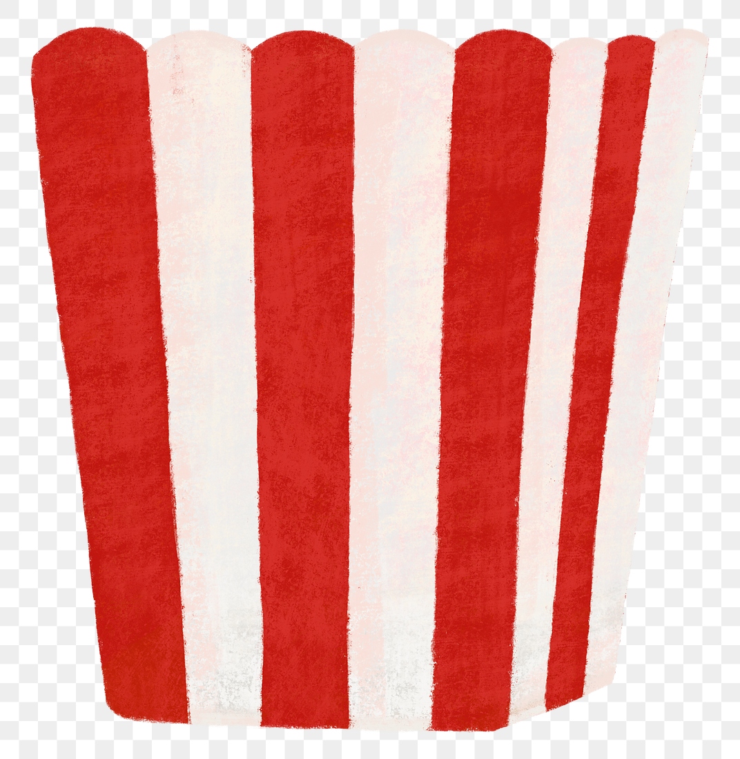 Popcorn bag png sticker, transparent | Premium PNG - rawpixel