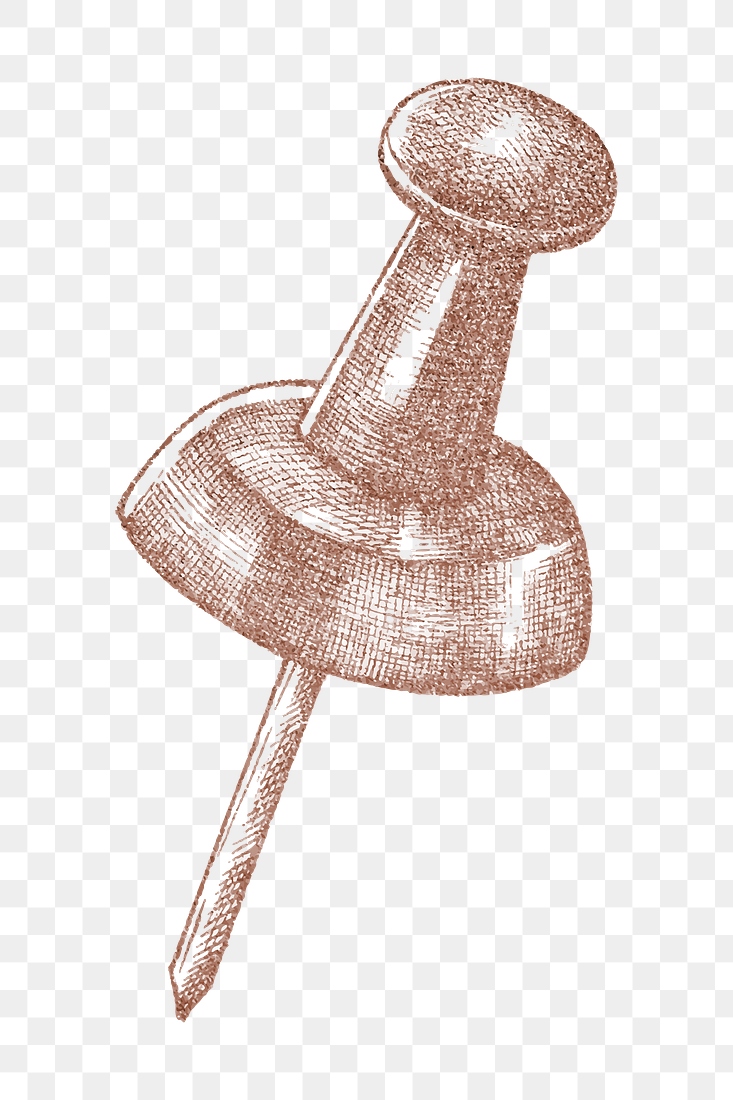 Vintage push pin png, transparent | Premium PNG - rawpixel