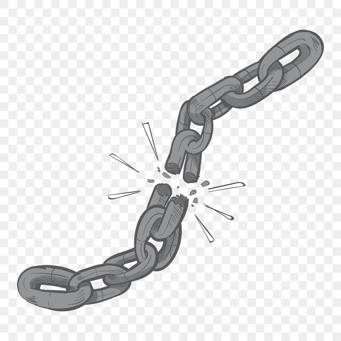 Png Breaking chain illustration element, | Premium PNG - rawpixel