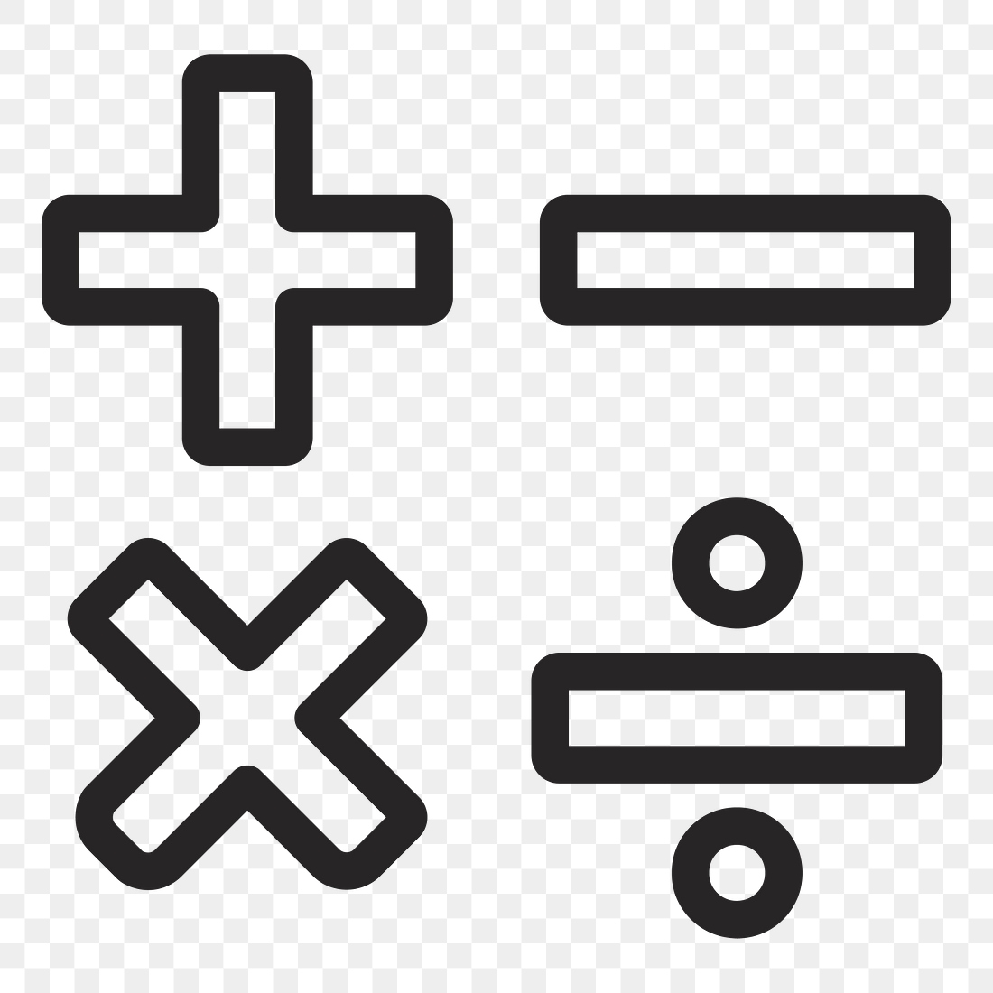 Math symbol png icon, transparent | Premium Icons - rawpixel