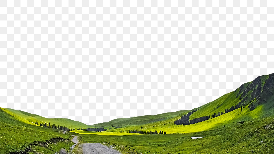 PNG Green hills border, transparent | Free PNG - rawpixel