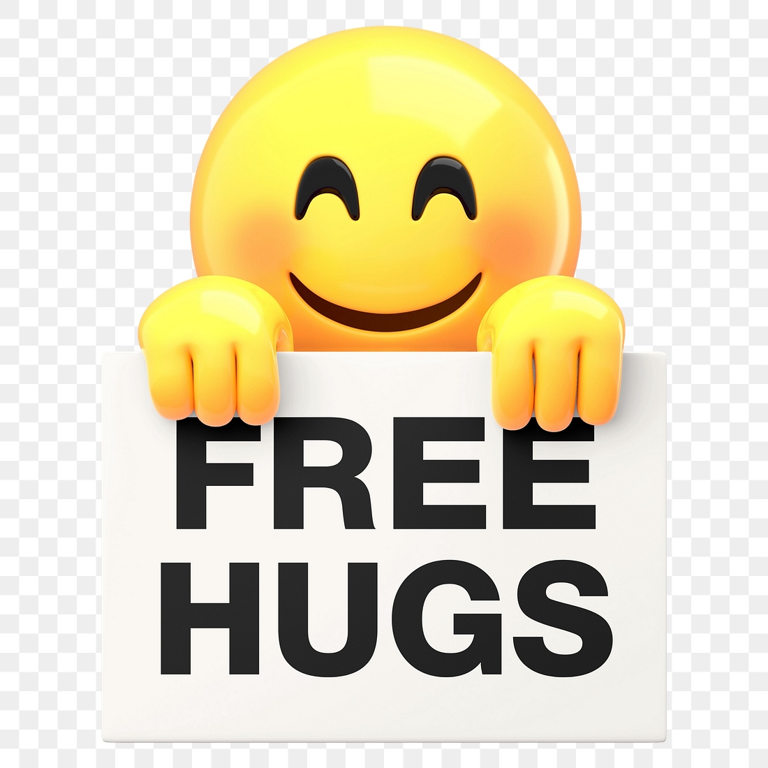 Png free hugs sign sticker, | Premium PNG - rawpixel