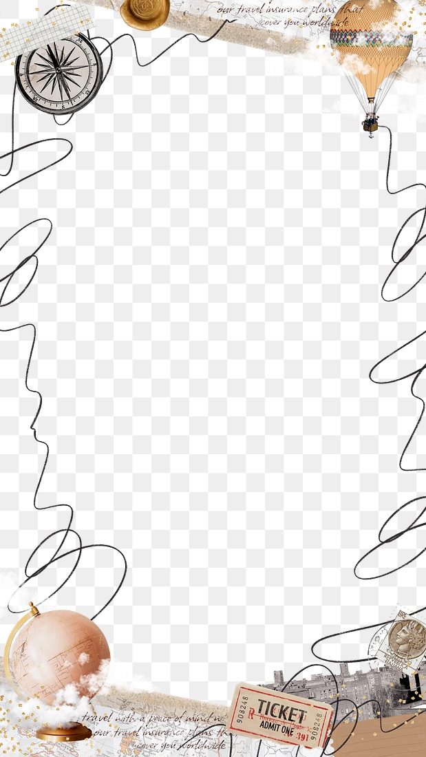 Travel globe png frame, transparent | Premium PNG - rawpixel