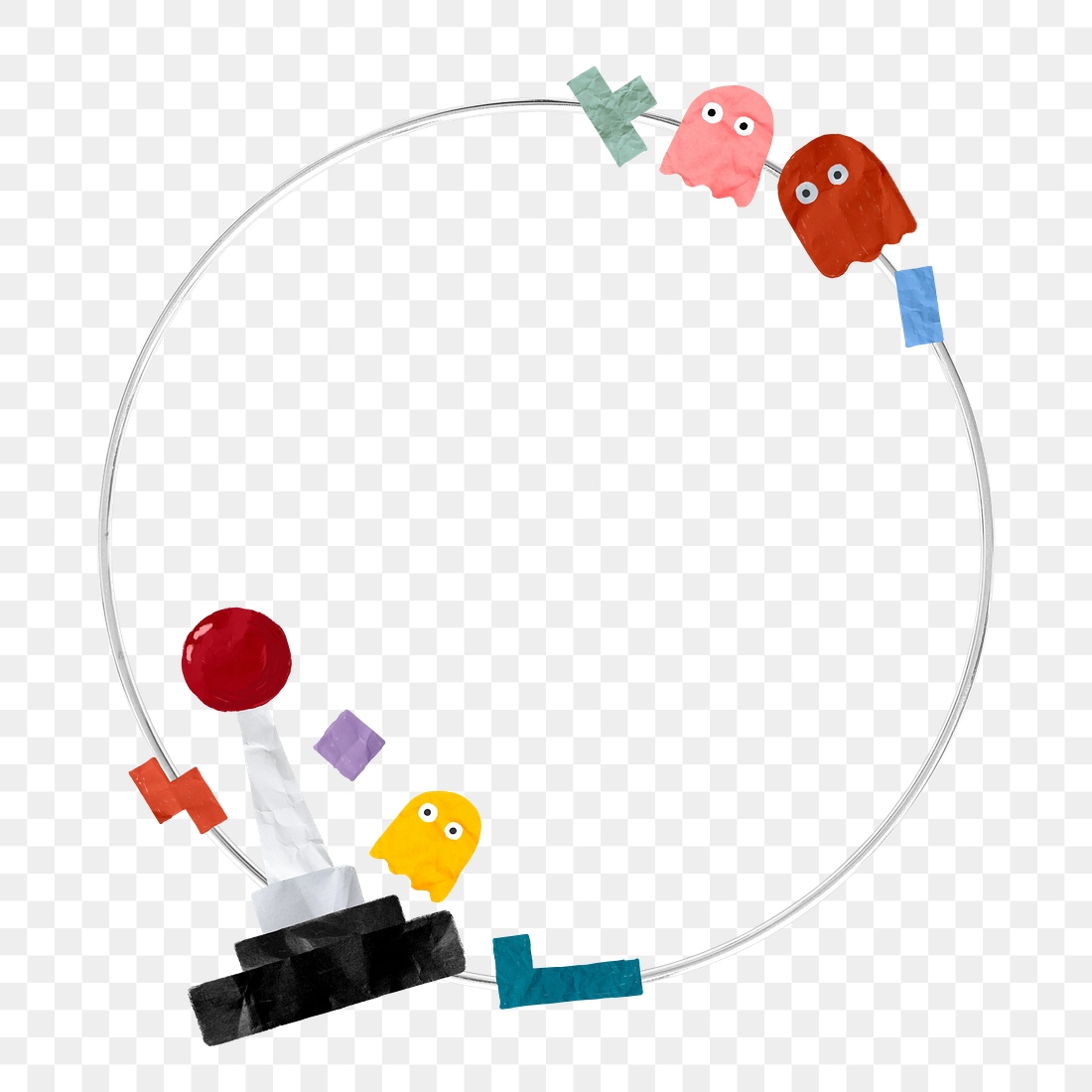 Arcade game png round frame, | Premium PNG - rawpixel