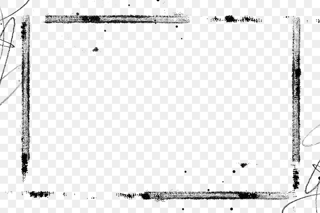 Black ink frame png, transparent | Premium PNG - rawpixel