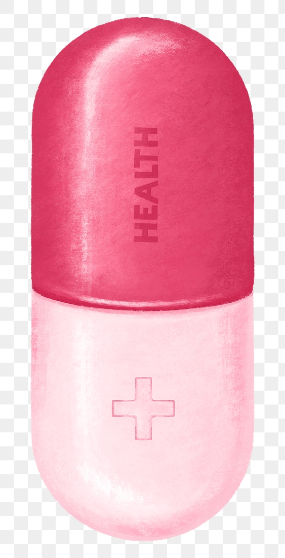 Pink capsule medicine png, transparent | Premium PNG - rawpixel