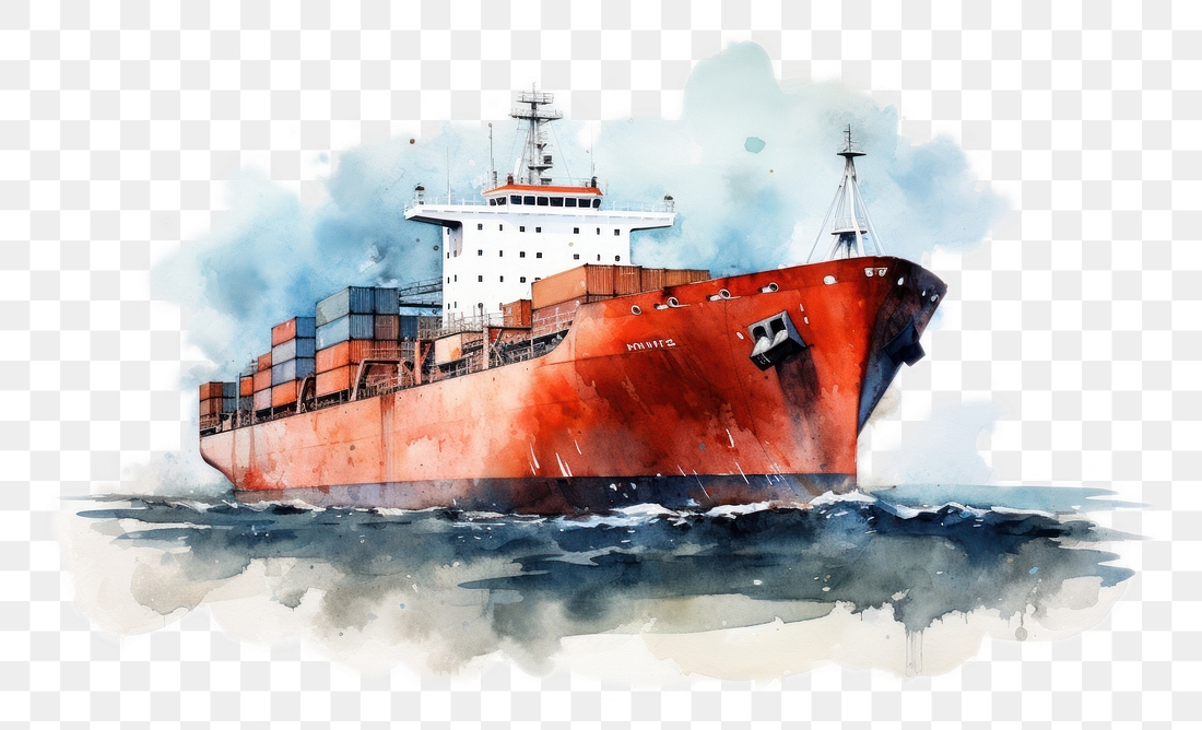 PNG Modern cargo ship watercraft | Premium PNG - rawpixel