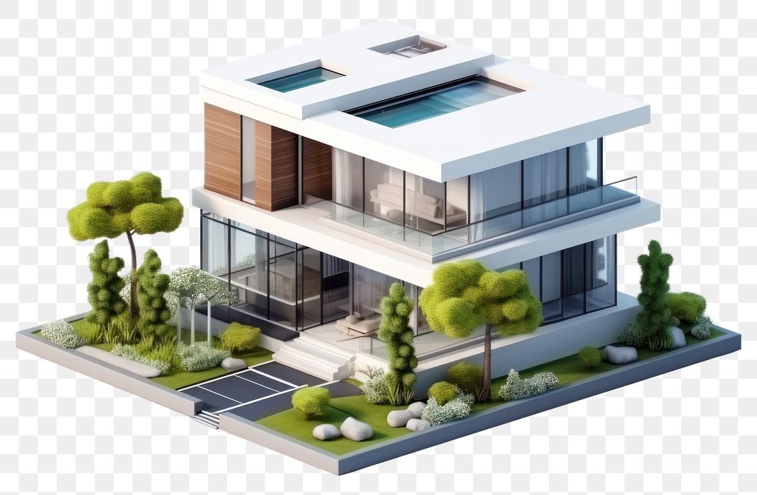 PNG Modern house architecture building | Free PNG - rawpixel