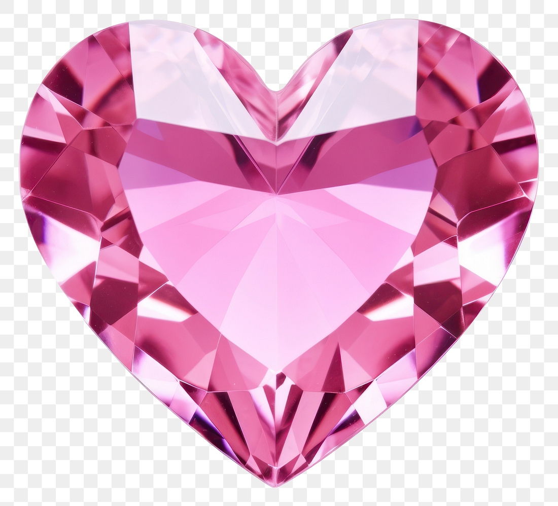 PNG Pink crystal heart gemstone | Free PNG - rawpixel