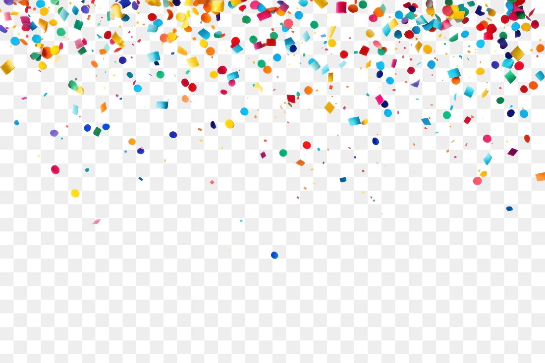 Colorful confetti effect png, transparent | Free PNG - rawpixel