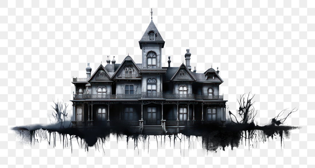 PNG Haunted mansion architecture building | Premium PNG - rawpixel