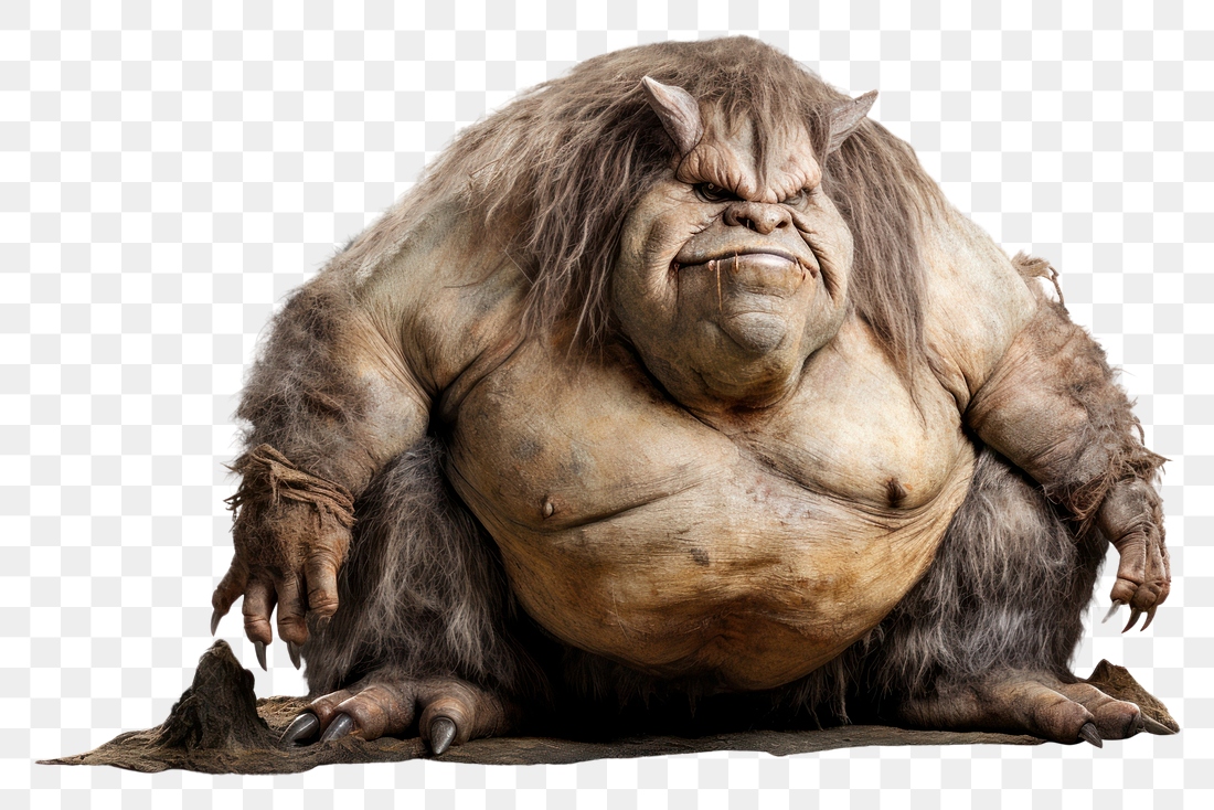 PNG Big troll animal mammal | Premium PNG - rawpixel