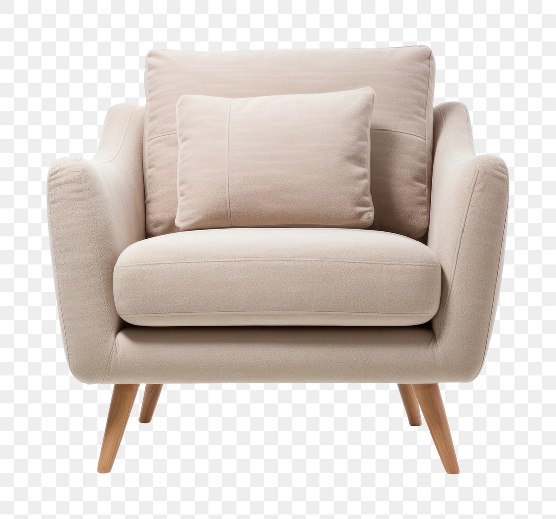 PNG Modern long beige chair | Premium PNG - rawpixel