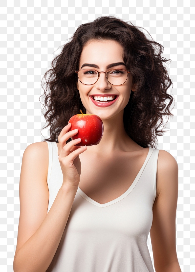 Png Apple Glasses Smiling Holding Premium Png Rawpixel