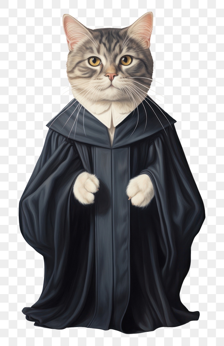 PNG Judge cat animal mammal | Free PNG - rawpixel