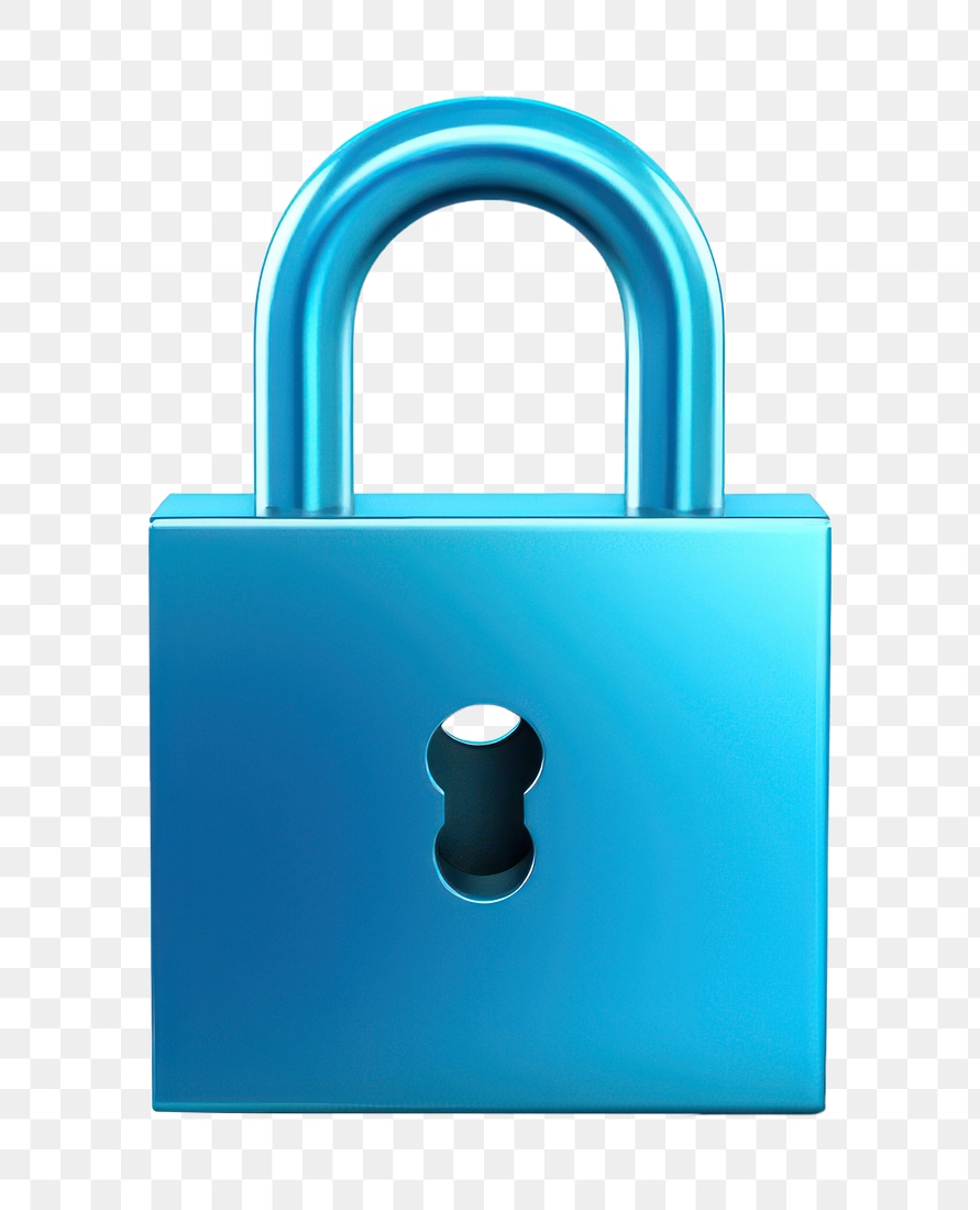 PNG Key padlock icon blue | Premium PNG - rawpixel