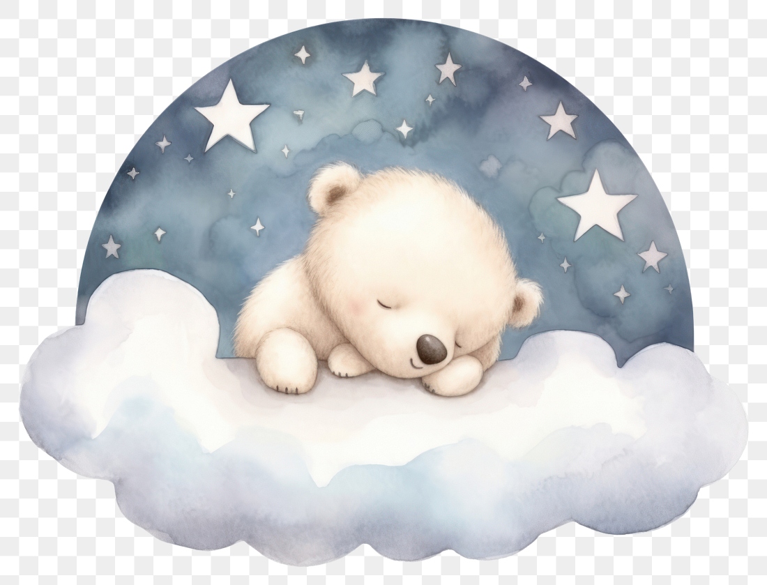 PNG Cute white baby bear | Premium PNG - rawpixel