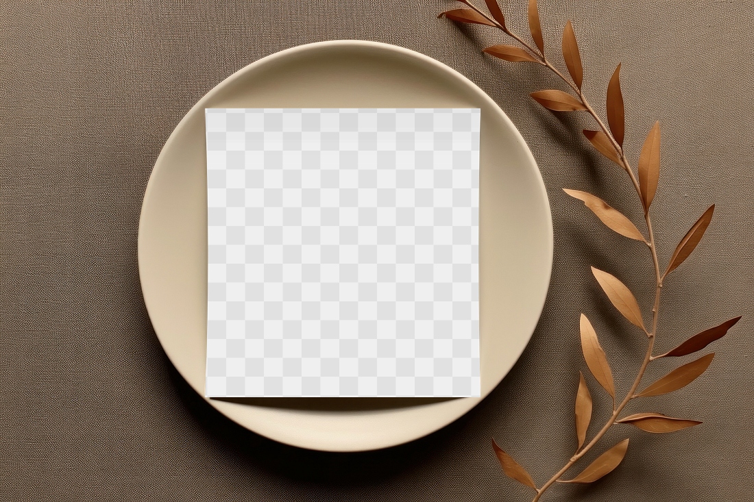 Plate menu png, transprent mockup | Premium PNG - rawpixel