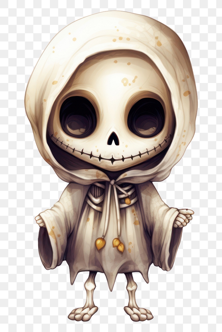 PNG Cute skeleton drawing representation | Free PNG - rawpixel