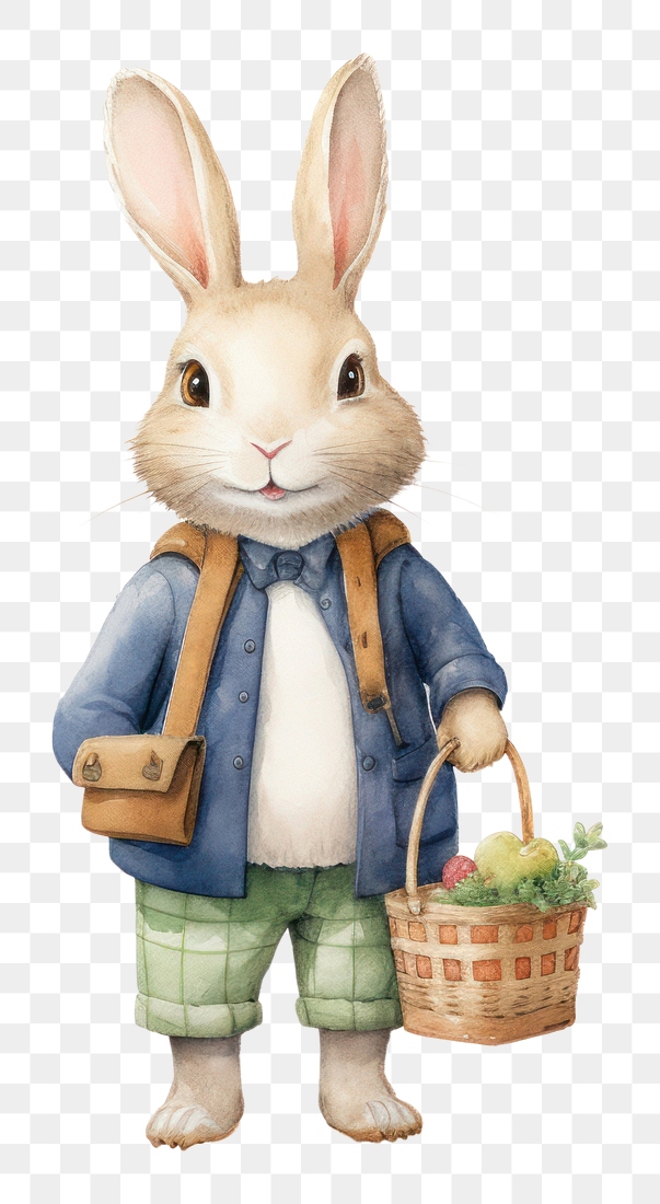 PNG Rabbit shopping mammal animal | Premium PNG - rawpixel