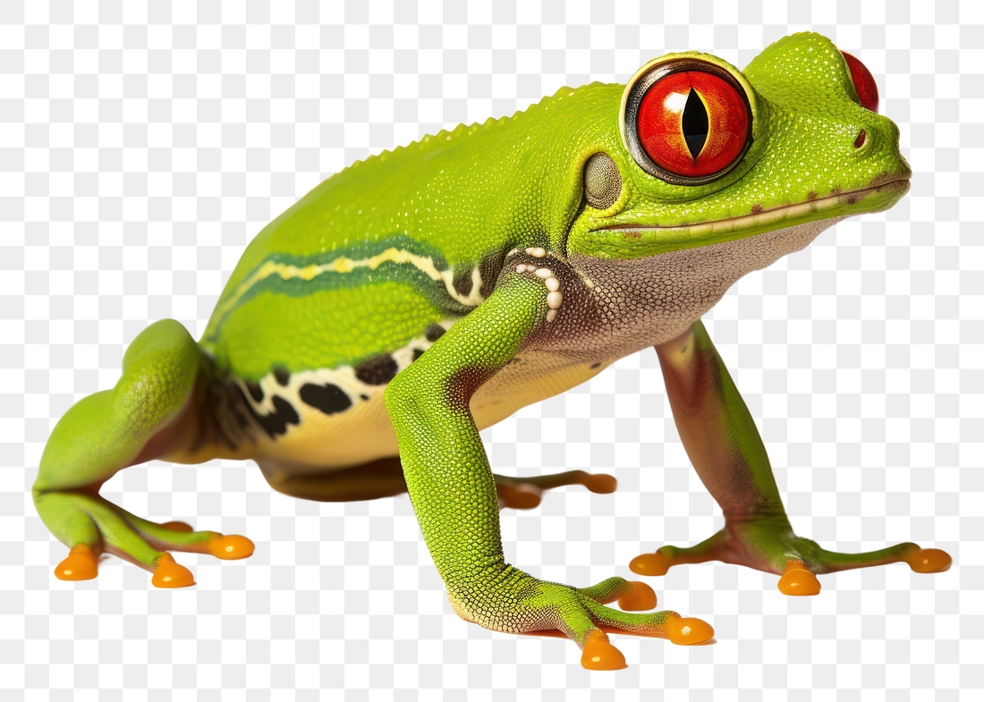 PNG Red-eyed tree frog amphibian | Premium PNG - rawpixel