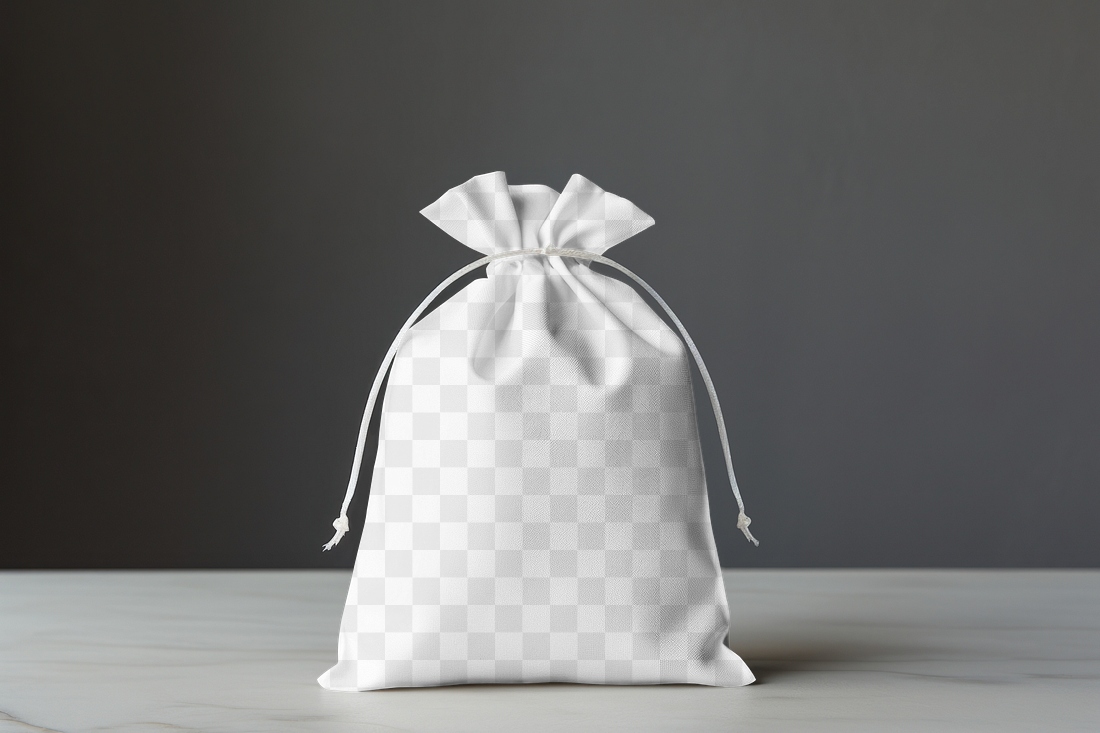 Drawstring bag png mockup, transparent | Premium PNG - rawpixel