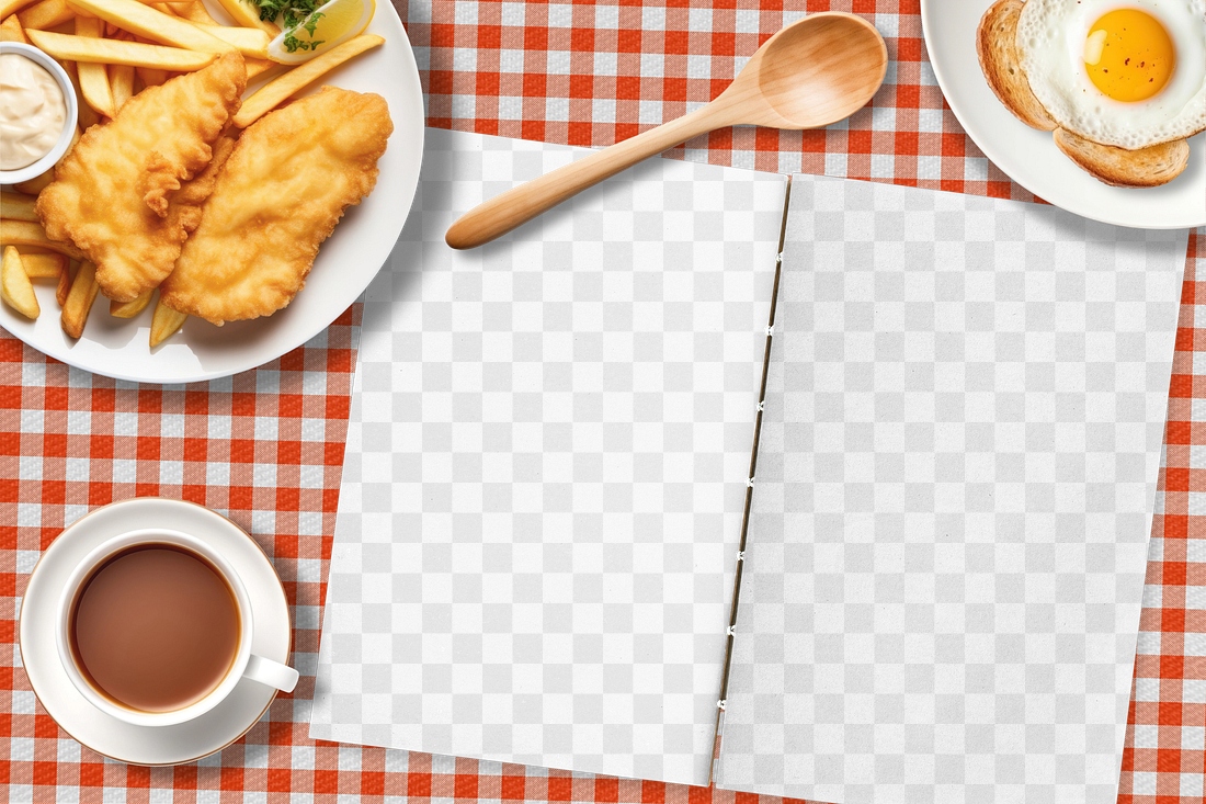 Menu book png, transparent mockup | Free PNG - rawpixel