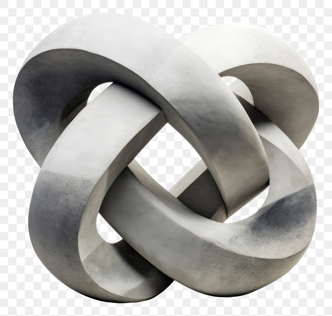 PNG Geometry interlocked sculpture shape | Premium PNG - rawpixel