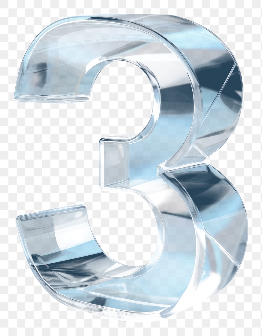 PNG Number 3 shape white | Free PNG - rawpixel