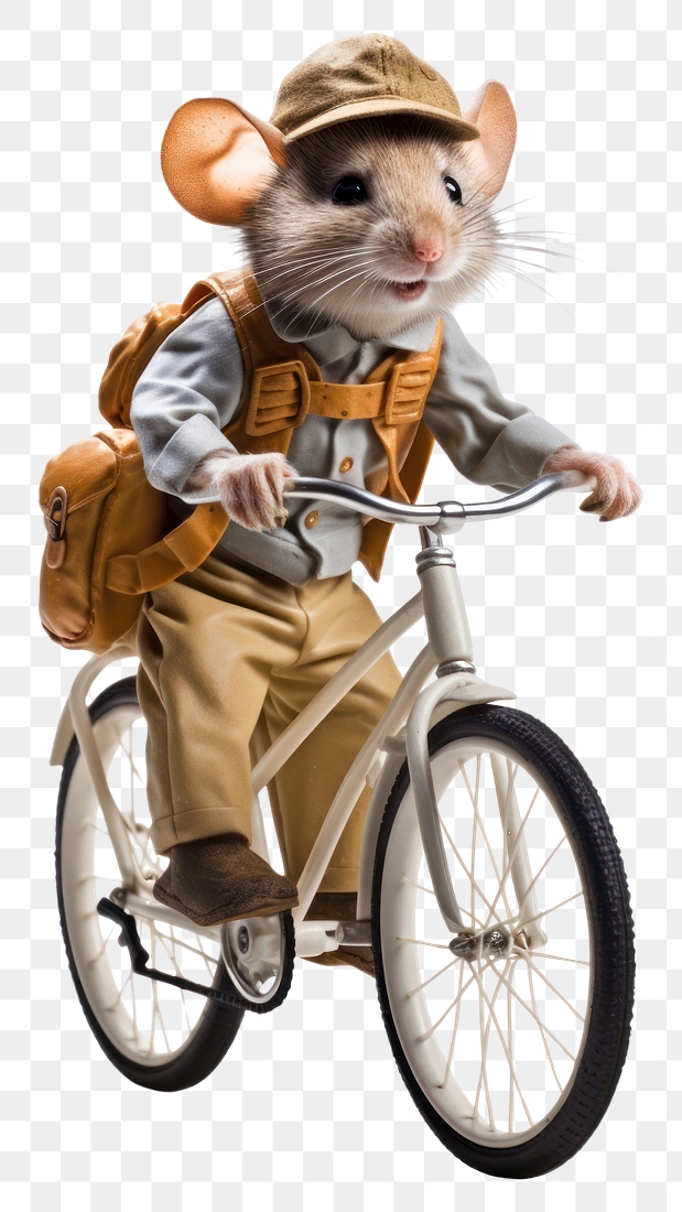 PNG postman mouse bicycle vehicle | Premium PNG - rawpixel