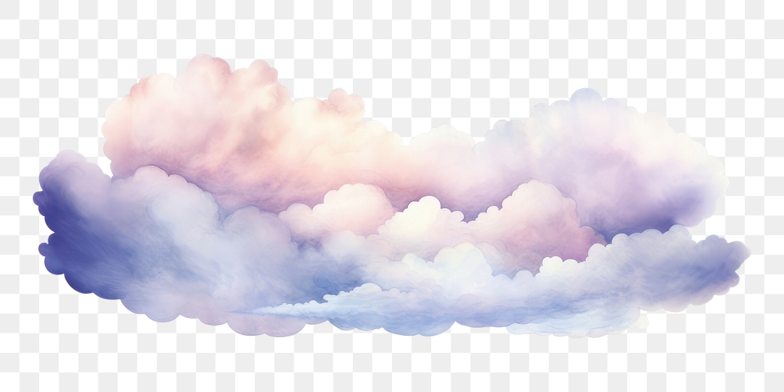 PNG Sky clouds dawn watercolor | Premium PNG - rawpixel