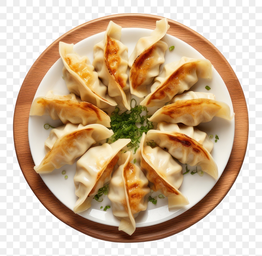 PNG Japanese gyoza plate food | Premium PNG - rawpixel