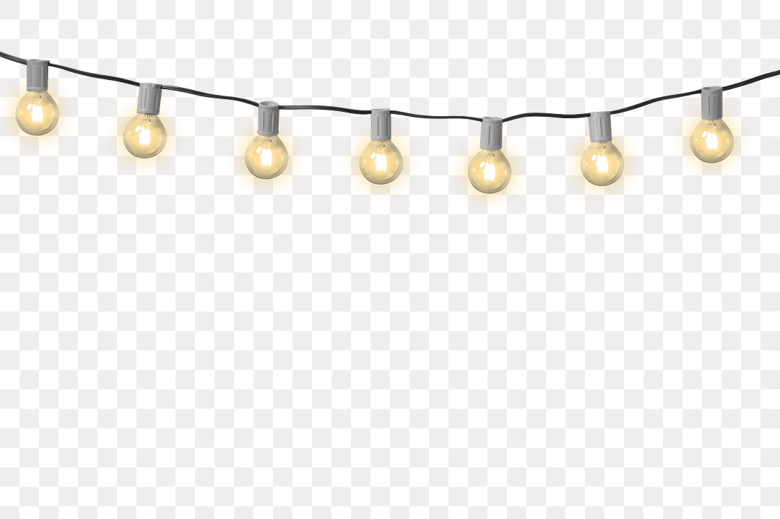 PNG String lights yellow yellow | Premium PNG - rawpixel