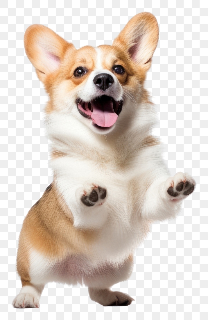 PNG Happy smiling corgi dance | Premium PNG - rawpixel
