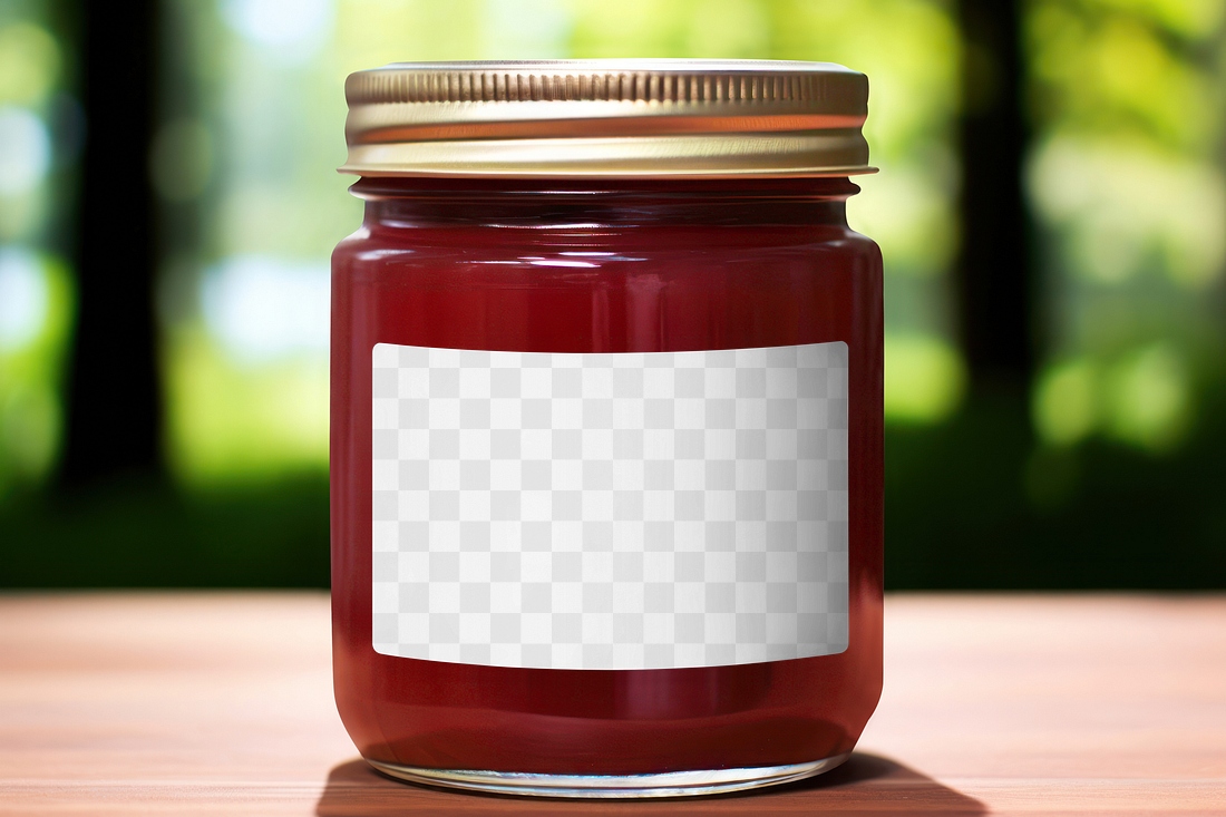 Jam jar label png mockup, | Premium PNG - rawpixel