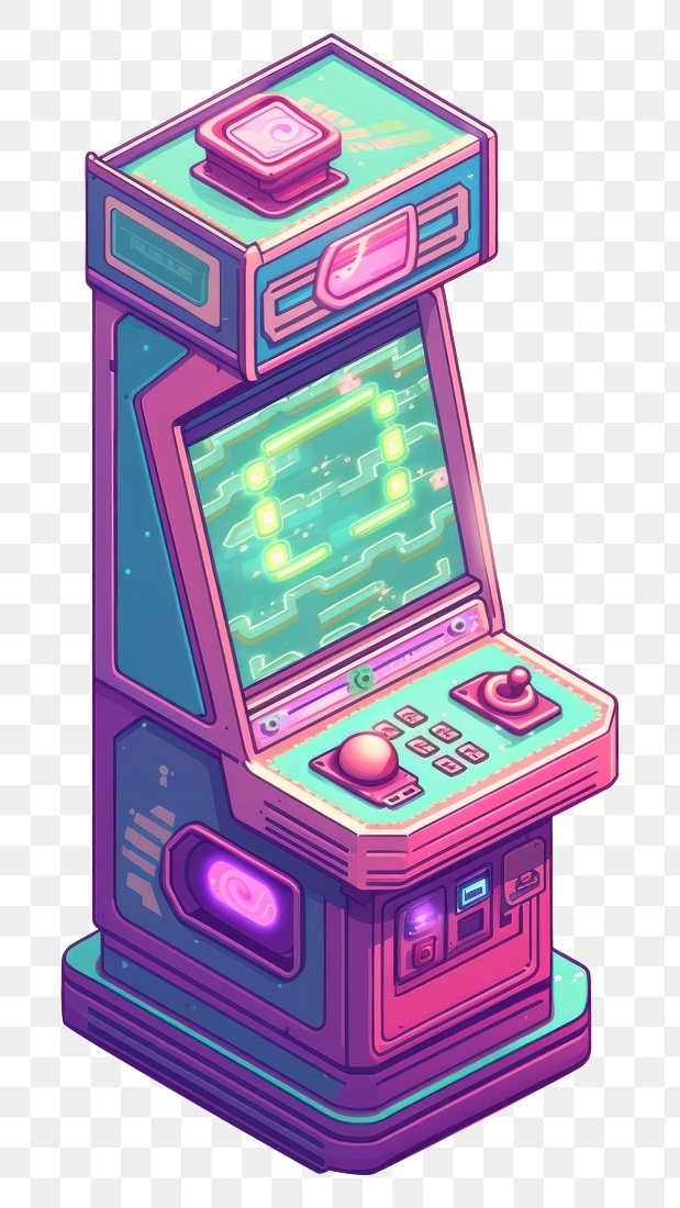 PNG Simple arcade game machine | Free PNG Illustration - rawpixel