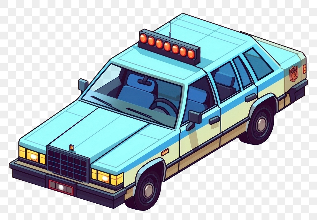 PNG Simple police car isolated | Free PNG Illustration - rawpixel