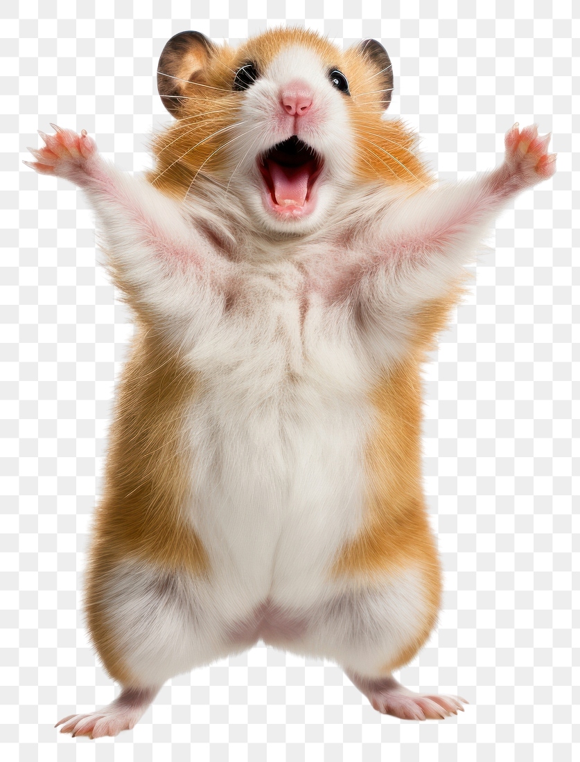 PNG Happy smiling dancing hamster | Premium PNG - rawpixel