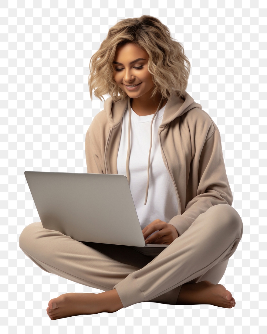 PNG Laptop computer portrait sitting. | Premium PNG - rawpixel